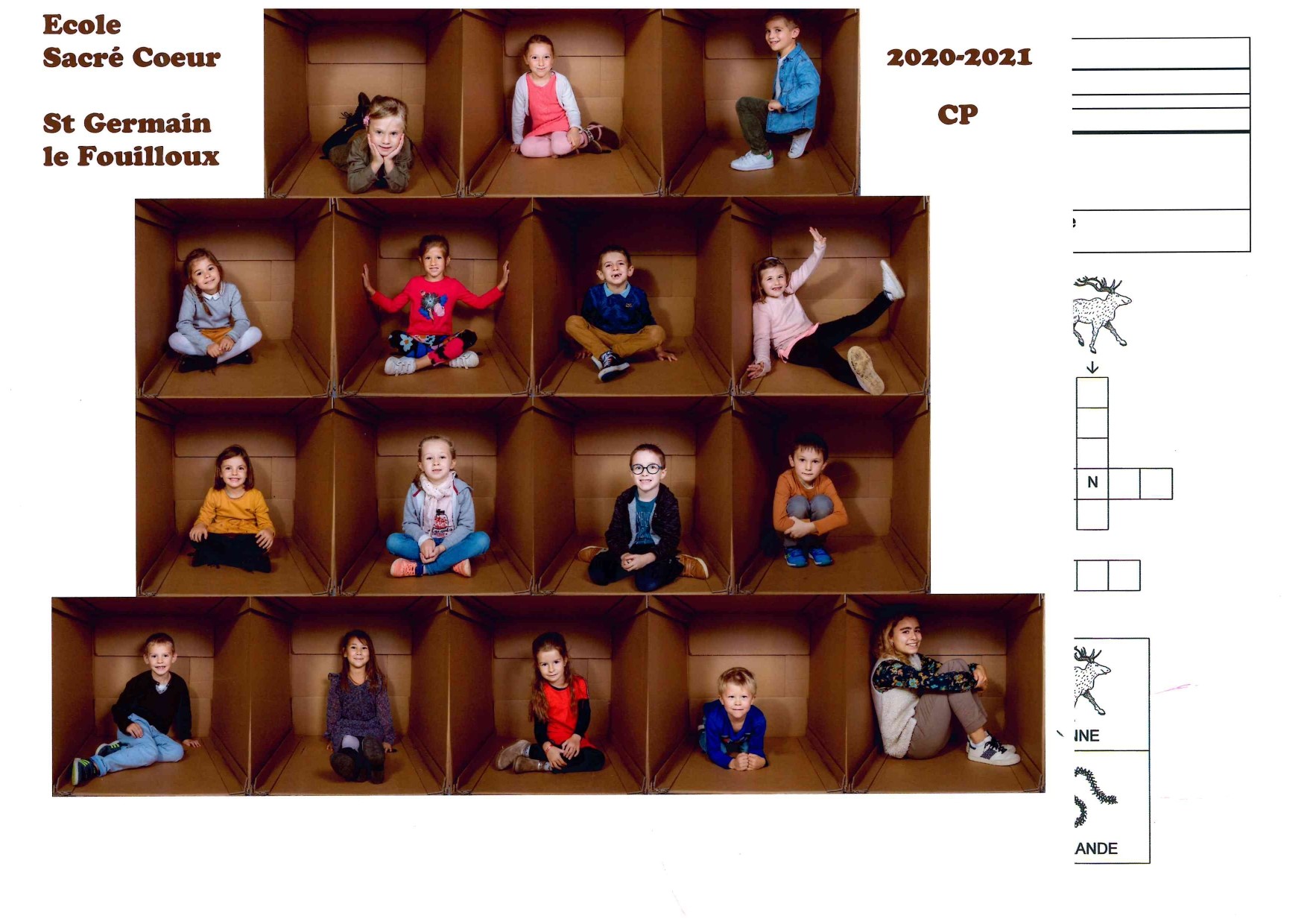 Trombinoscope ! – Ecole Sacré Coeur de St Germain le Fouilloux