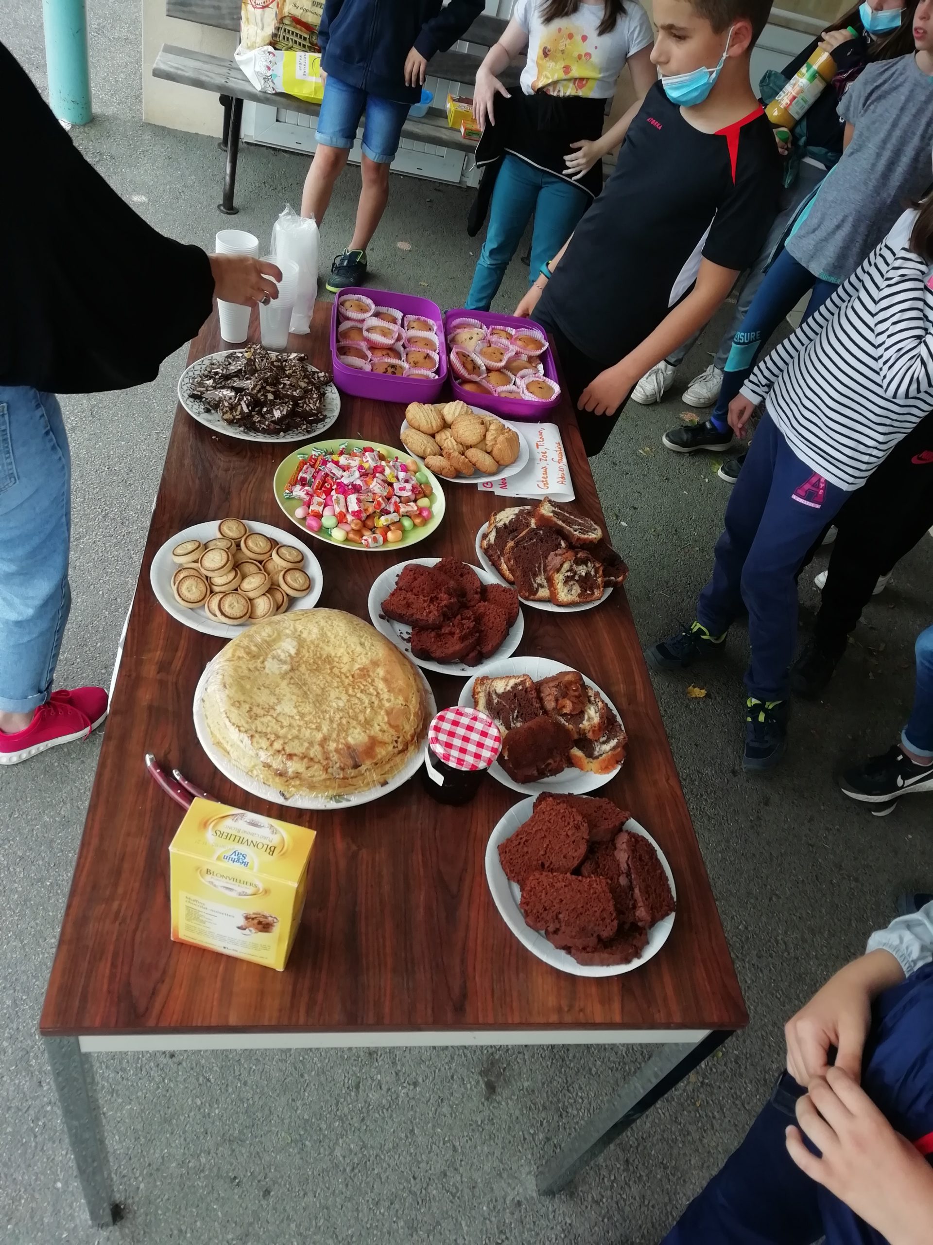 Le goûter des CM2 – Ecole Sacré Coeur de St Germain le Fouilloux